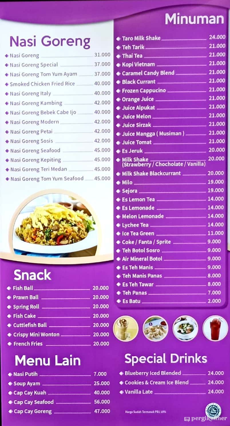 100 Daftar Harga Menu Solaria Terbaru 2025 Hargaria